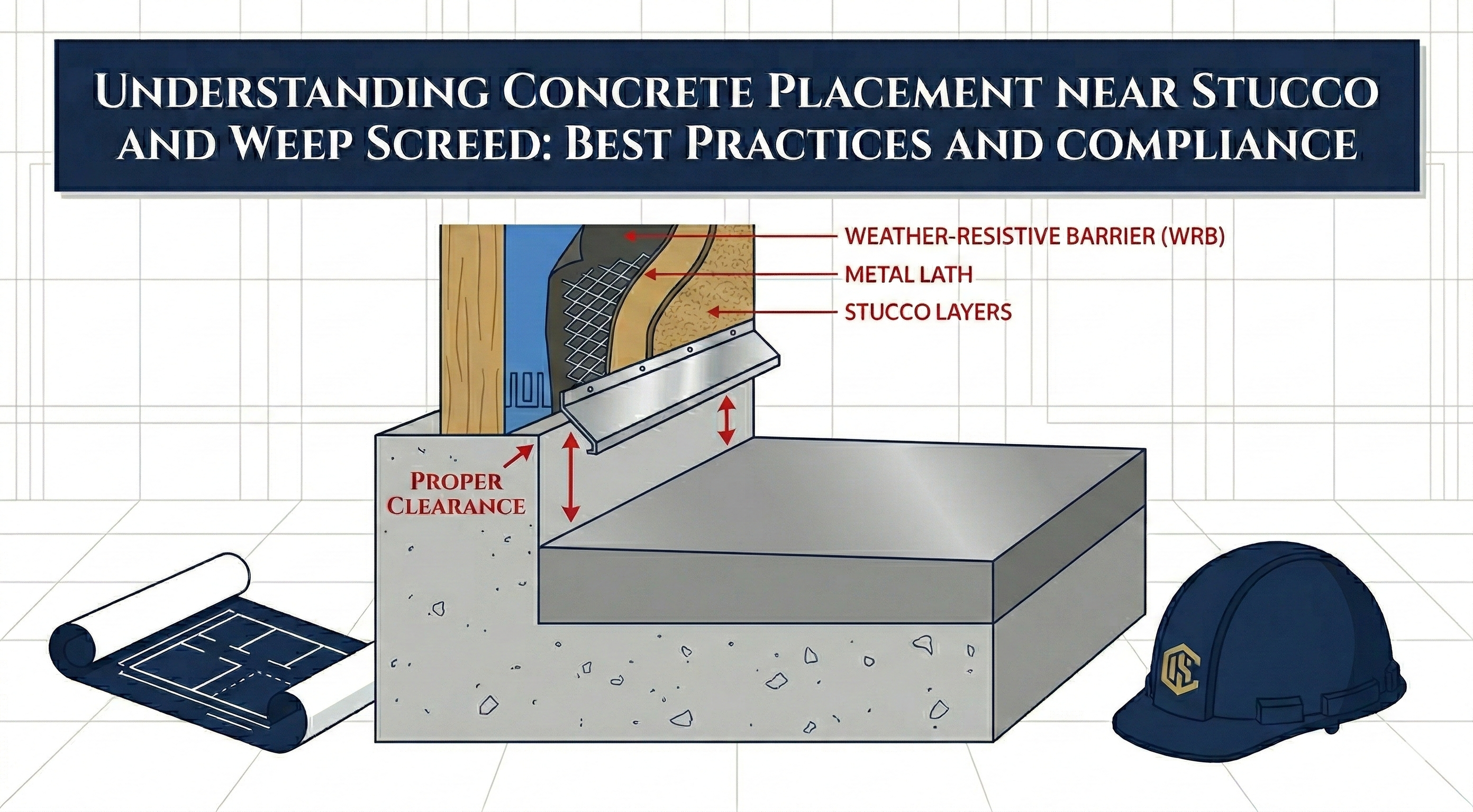 Understanding Concrete Placement Near Stucco and Weep Screed: Best ...